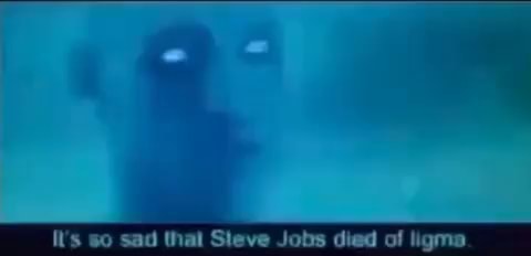 Rs So sad thal Steve Jobs died of ligma - iFunny