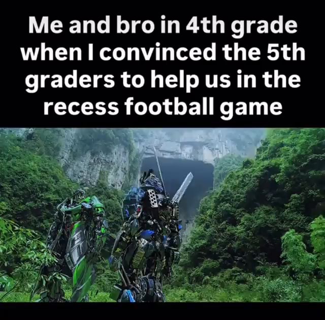 Me and bro in grade when I convinced the Sth graders to help us in the ...