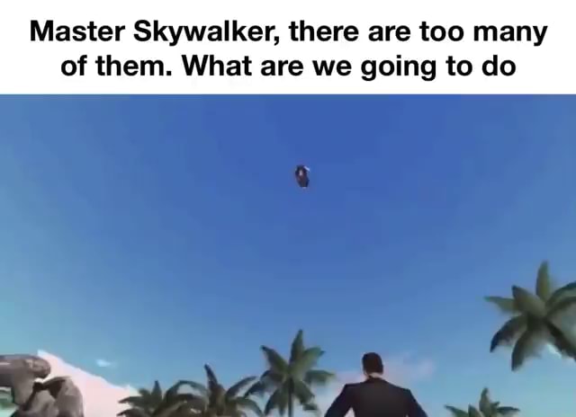Master Skywalker, there are too many of them. What are we going to do ...