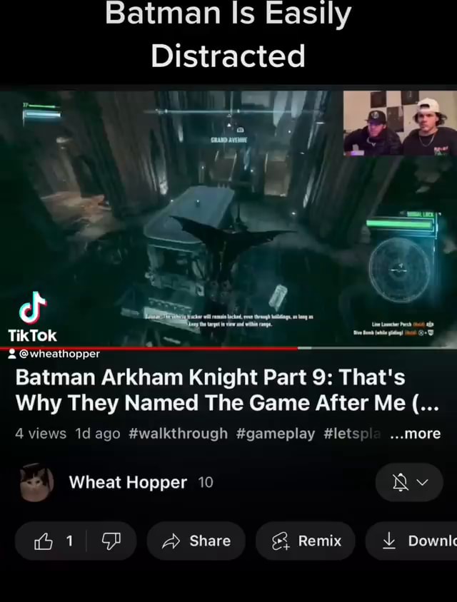 Batman Is Easily Distracted TikTok Batman Arkham Knight Part 9: That's ...