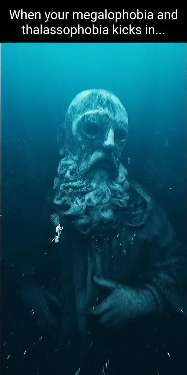 When your megalophobia and thalassophobia kicks in... - iFunny