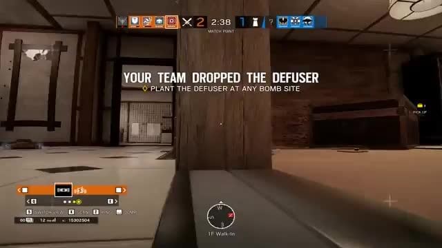YOUR TEAM DROPPED THE DEFUSER 238 MATCH POINT --O- ANT THE DEFUSER AT ...