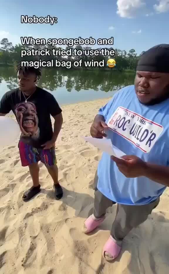 Nobody: \When spongebob and patrick tried to use the magical bag of ...