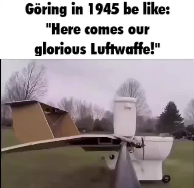 Goring in 1945 be like: "Here comes our glorious Luftwaffe!" - iFunny