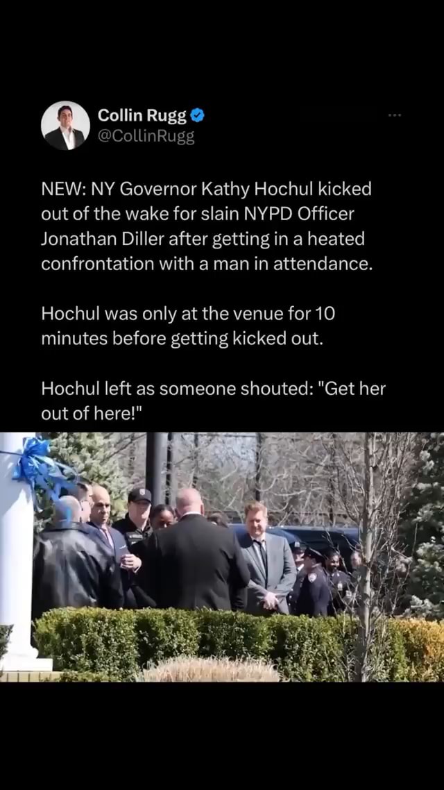 Collin Rugg @ @CollinRugg NEW: NY Governor Kathy Hochul kicked out of ...