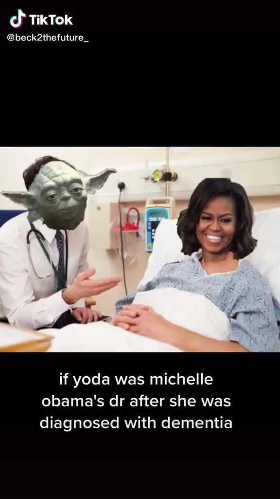 TikTok @beck2thefuture_ if yoda was michelle obama's dr after she was ...