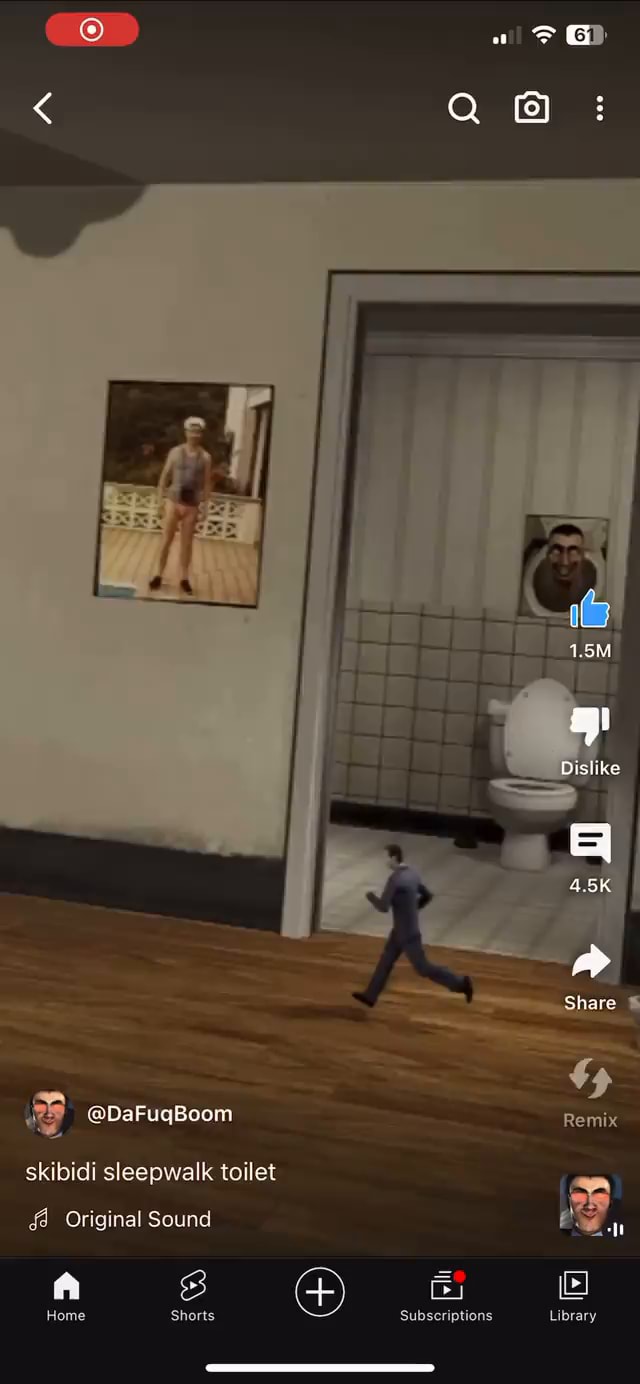 Skibidi sleepwalk toilet Original Sound Share A B 4 Home Shorts. Subscriptions Library - iFunny