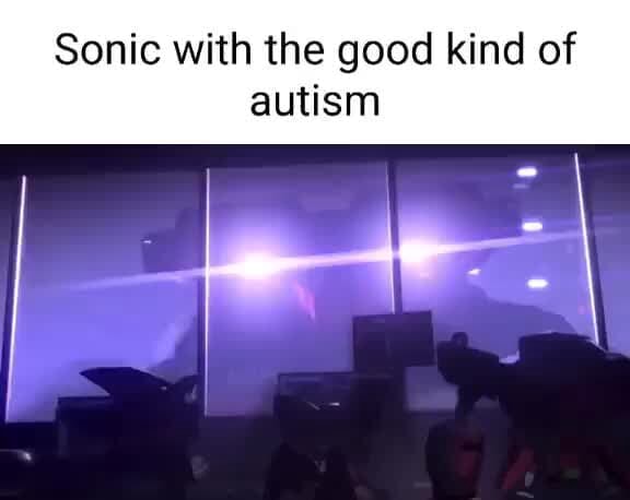 Sonic with the good kind of autism - iFunny