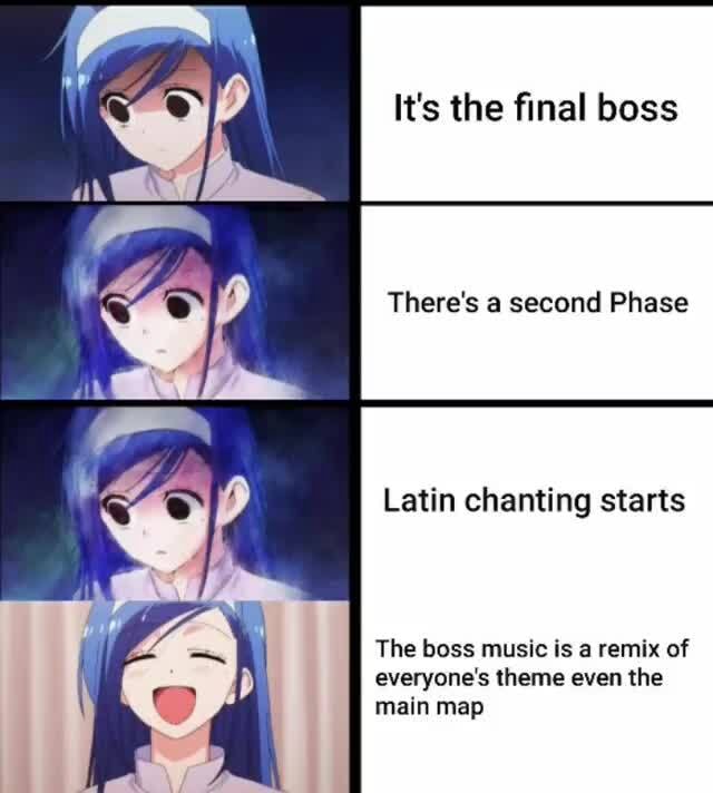 It's the final boss There's a second Phase Latin chanting starts The ...