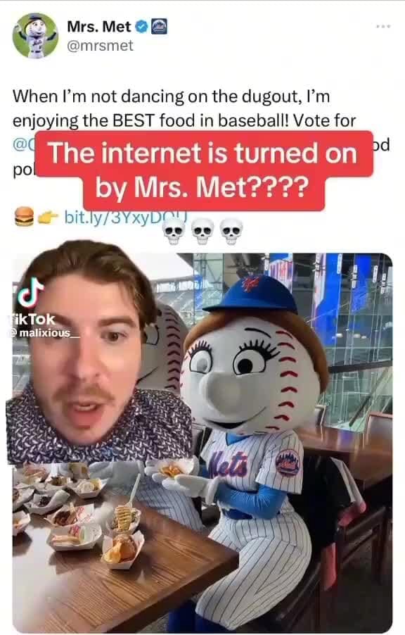 Mrs. Met O@ When I'm not dancing on the dugout, I'm enjoying the BEST ...