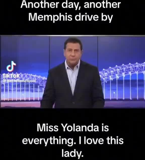 Another day, another Memphis drive by Miss Yolanda is everything. I ...