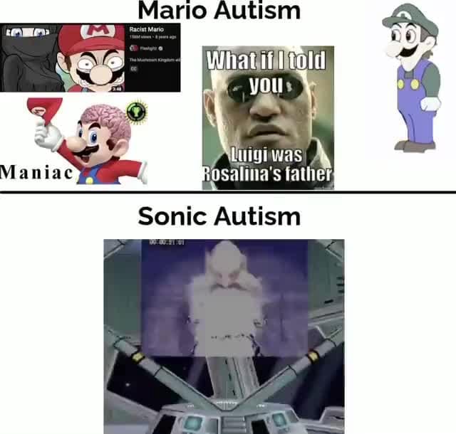 Mario Autism Sonic Autism - iFunny