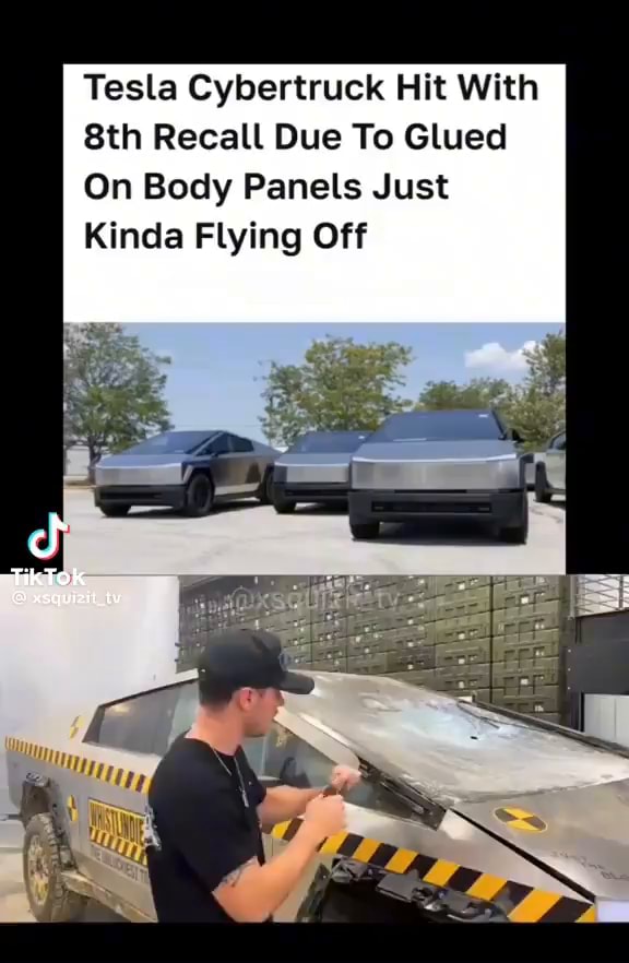 Tesla Cybertruck Hit With Recall Due To Glued On Body Panels Just Kinda ...