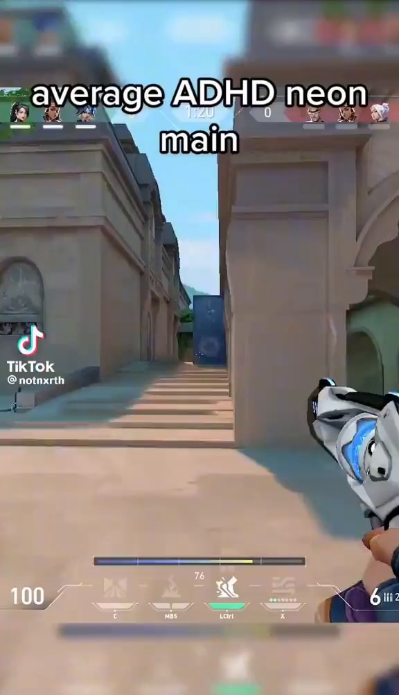 Average ADHD neon main TikTok 100 - iFunny