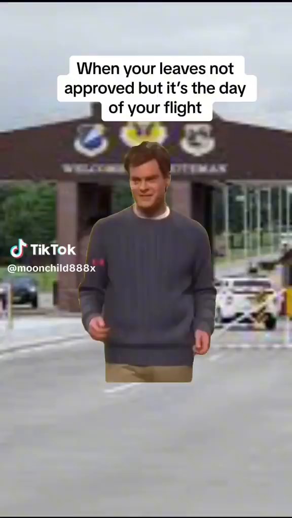 When your leaves not approved but it's the day of your flight ch TikTok ...