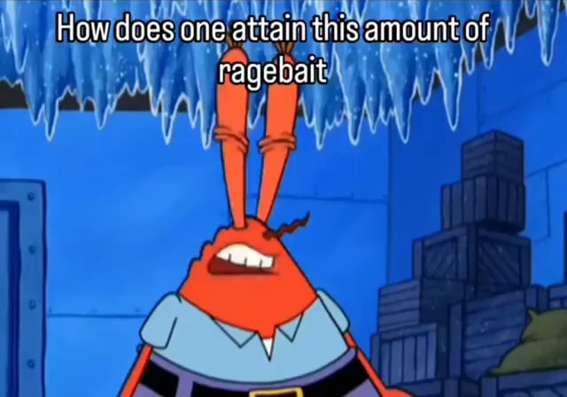 How does one attain this amount of rage bait WA - iFunny