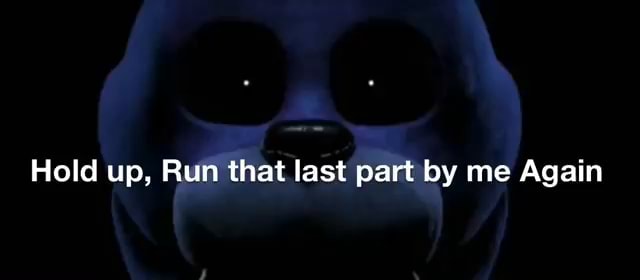 Hold up, Run that last part by me Again - iFunny