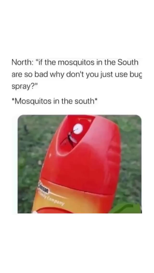 North: "if the mosquitos in the South are so bad why don't you just use ...