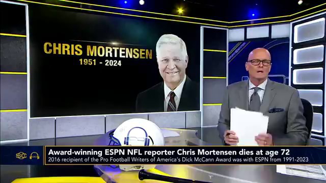 CHRIS MORTENSEN 1951 - 2024 'Award-winning ESPN NFL reporter Chris ...