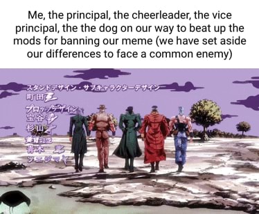Me, the principal, the cheerleader, the vice principal, the the dog on ...