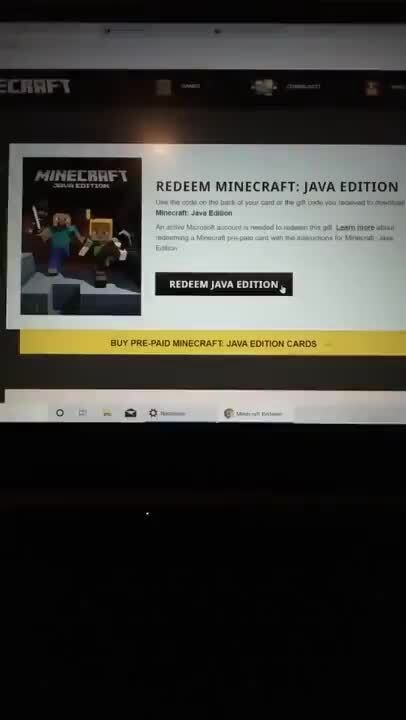 And MINECRAFY REDEEM MINECRAFT: JAVA EDI REDEEM JAVA EDITION, - iFunny