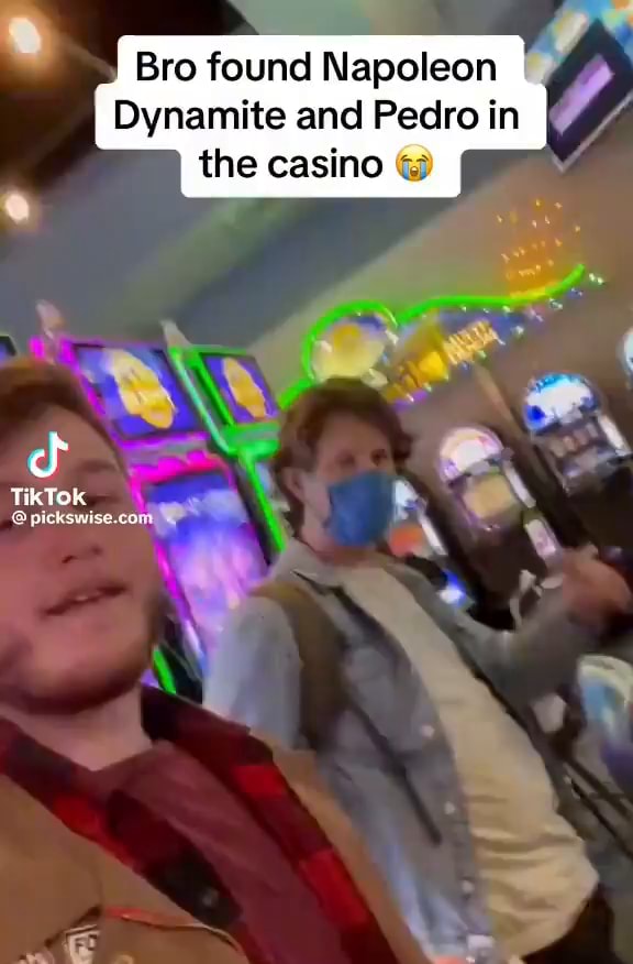 Bro found Napoleon Dynamite and Pedro in the casino @ of TikTok ...