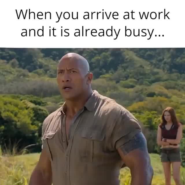 When you arrive at work and it is already busy... - iFunny