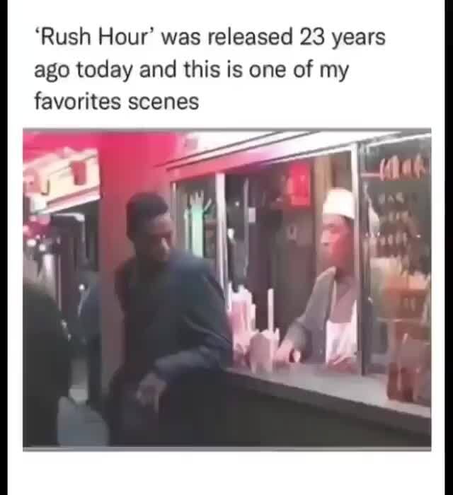'Rush Hour' was released 23 years ago today and this is one of my ...