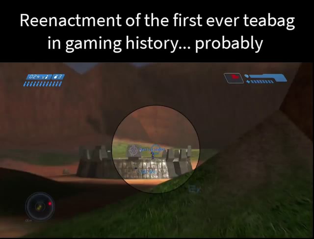 Reenactment of the first ever teabag in gaming history... probably OF ...