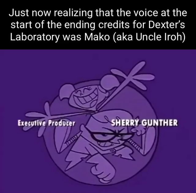 Just now realizing that the voice at the start of the ending credits ...
