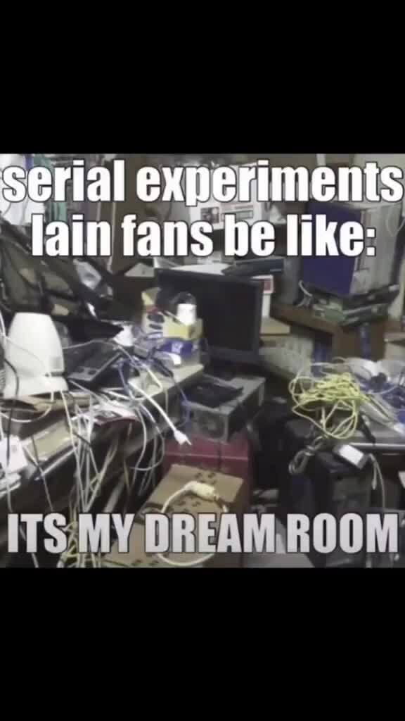 Serial experiments lain fans be like: - iFunny