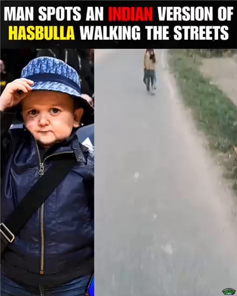 MAN SPOTS AN VERSION OF HASBULLA WALKING THE STREETS - iFunny