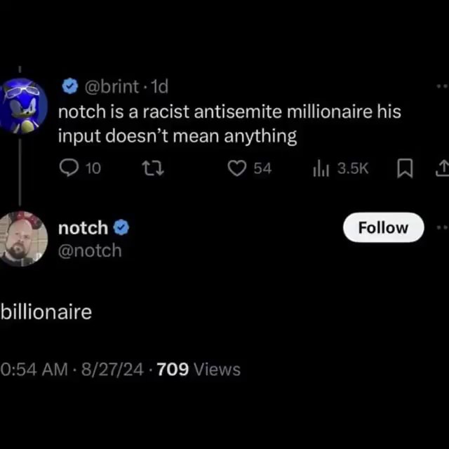 @ id notch is a racist antisemite millionaire his input doesn't mean ...