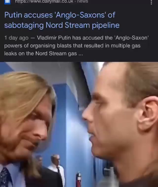 Putin accuses 'Anglo-Saxons' of sabotaging Nord Stream pipeline 1 day ...