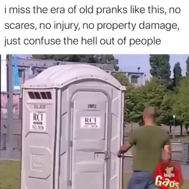 Old prank without anything bad. - miss the era of old pranks like this ...