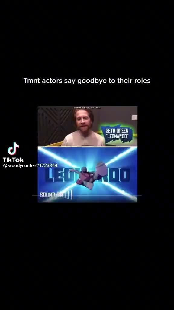 Tmnt actors say goodbye to their roles TikTok woodyconten' - iFunny