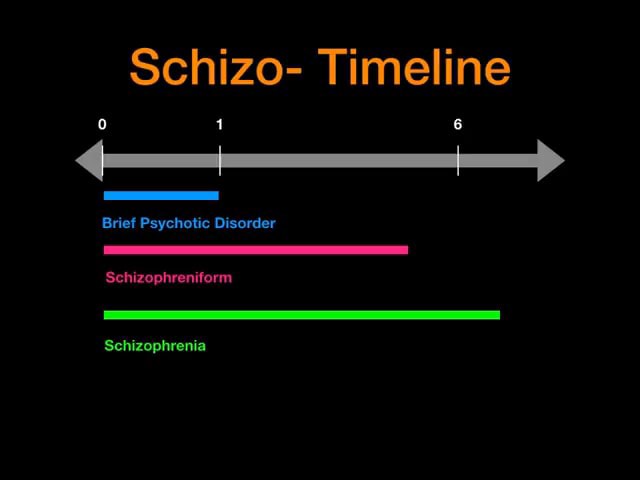 Schizo- Timeline Brief Psychotic Disorder Schizophreniform ...