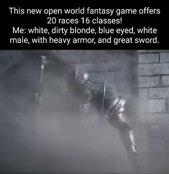This new open world fantasy game offers 20 races 16 classes! Me: white ...