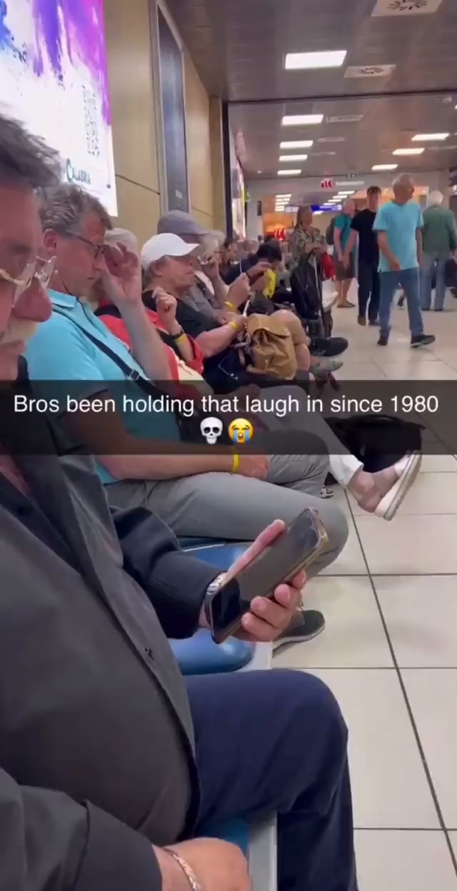 Bros been holding that laugh in since 1980 - iFunny