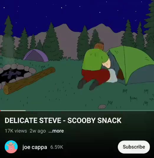 DELICATE STEVE - SCOOBY SNACK views ago ...more joe cappa 6.59K - iFunny