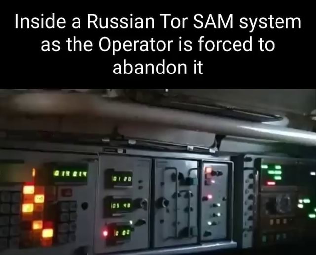 Inside a Russian Tor SAM system as the Operator is forced to abandon it ...