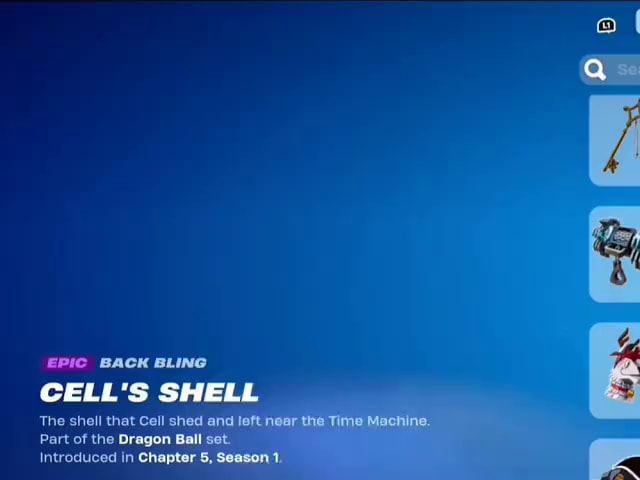 EPIC BACK BLING CELL'S SHELL The shell that Cell shed Part of the ...