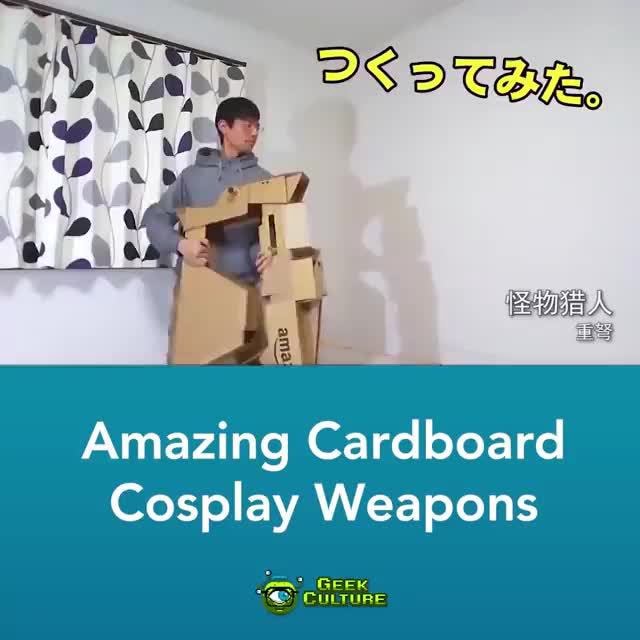 Amazing Cardboard Cosplay Weapons - iFunny