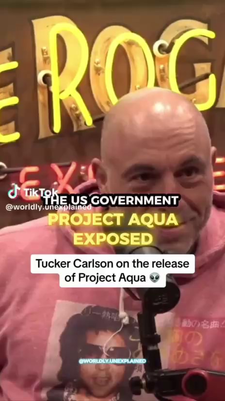 Es OJECT AQUA 'EXPOSED Tucker Carlson on the release of Project Aqua ...