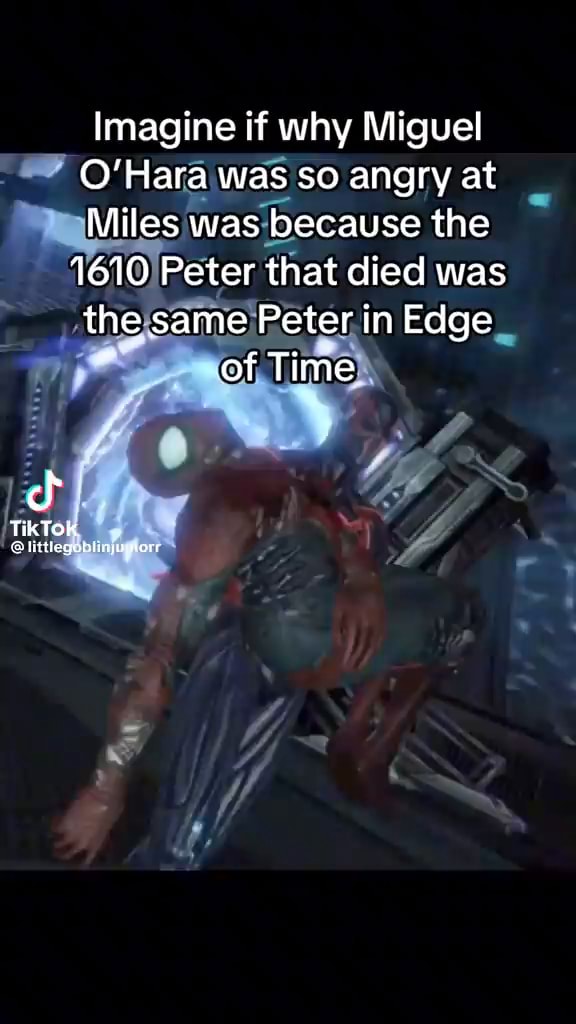 Imagine if why Miguel O'Hara was so angry at Miles was because the 1610 ...