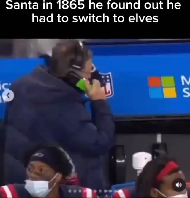 Santa in 1865 he found out he had to switch to elves - iFunny