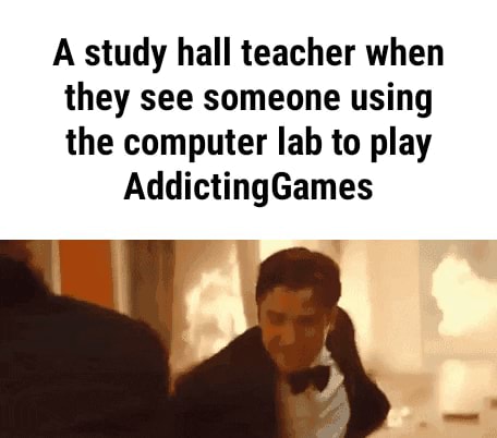 A study hall teacher when they see someone using the computer lab to ...