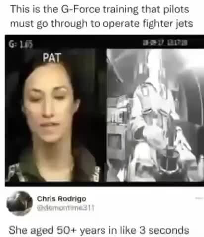 This is the G-Force training that pilots must go through to operate ...