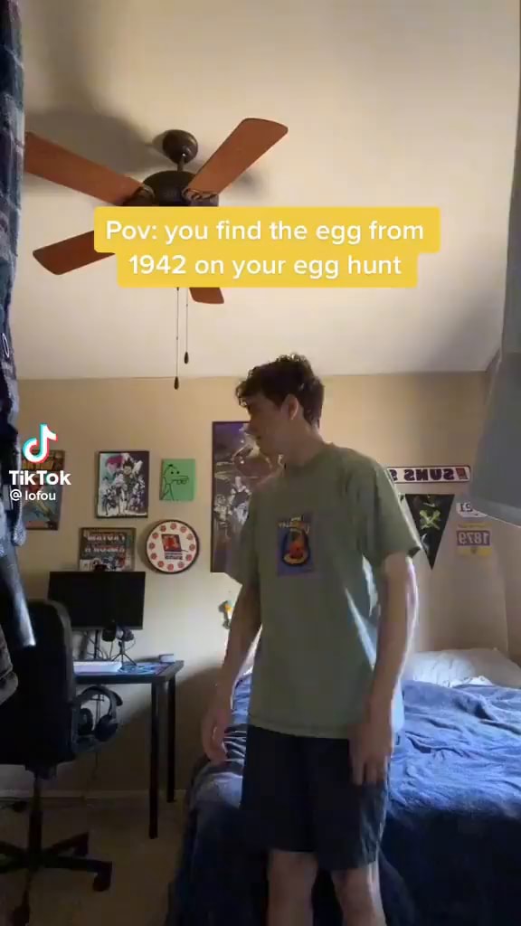 Pow you find the egg from 1942 on your egg hunt Tok - iFunny