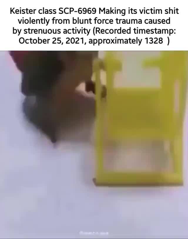 Keister class SCP-6969 Making its victim shit violently from blunt ...
